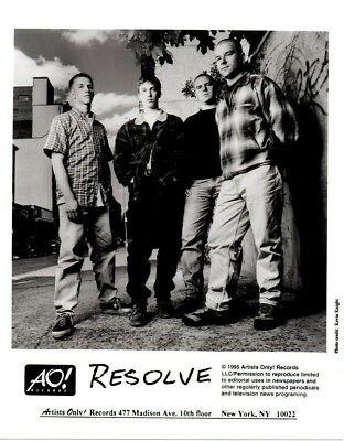 RESOLVE BAND PROMO PHOTO 8X10 press Artists Only Records JACK My Stars ...