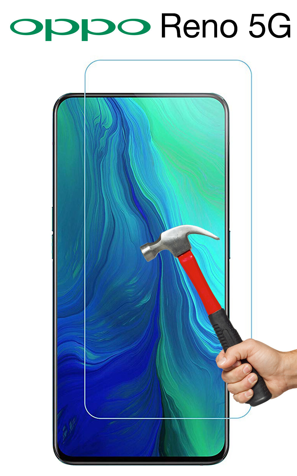 9H Tempered Glass | Film Screen Protector for OPPO Reno8 A57 A76 A96 ...