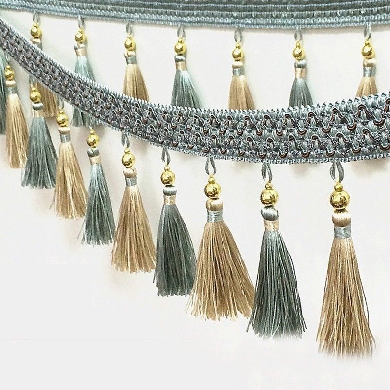 Upholstery Trims And Fringe Ivory 6" Long Bullion Fringe | Curtain