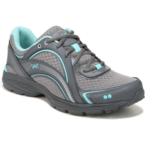 Ryka Womens Sky Walk Gray Mesh Walking Shoes Sneakers 9.5 Medium (B,M ...
