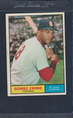 1961 Topps #052 George Crowe Cardinals EX *7104 | eBay