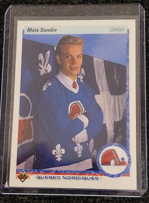1990-91 Upper Deck Hockey #365 Mats Sundin Rookie Card RC Quebec ...