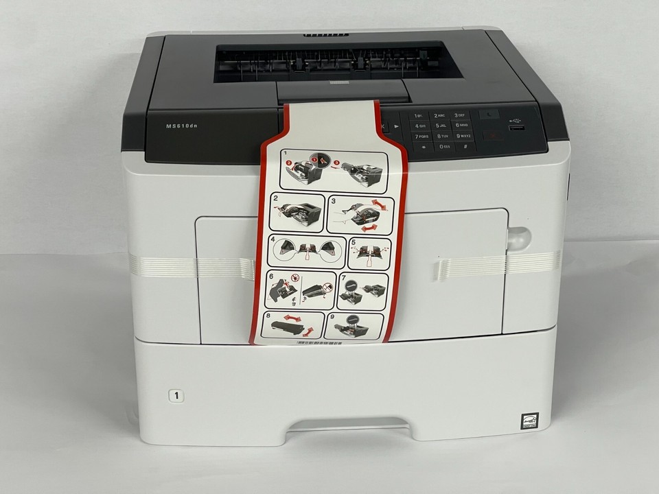 Lexmark MS610dn Monochrome Network-ready Laser Printer 3ST415 High ...