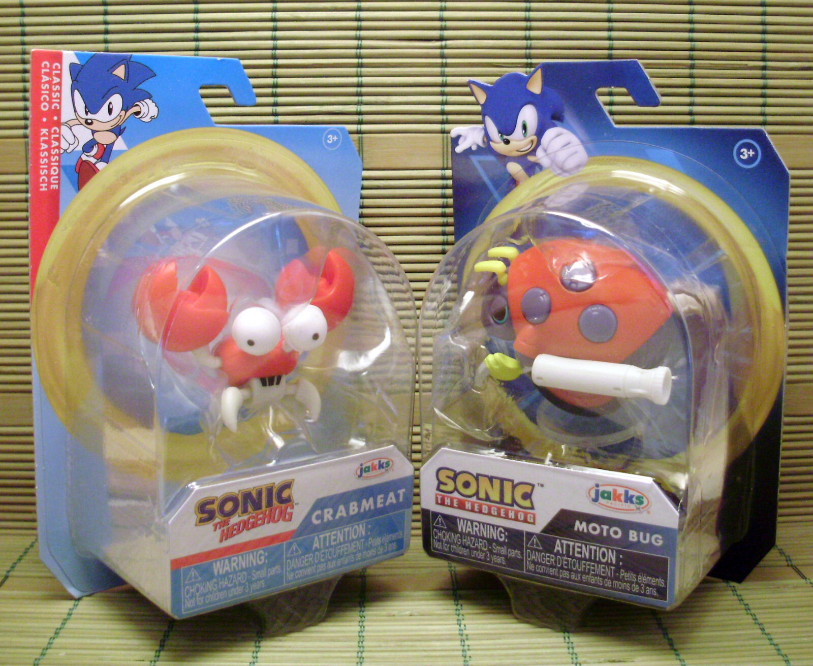 Jakks Pacific Sonic The Hedgehog CrabMeat & MotoBug 2.5” Figures ...