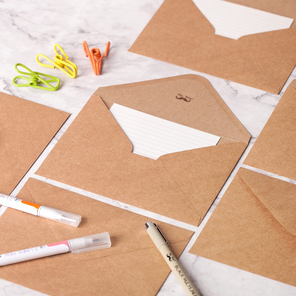 A7 Invitation Envelopes Brown Paper Envelopes, 39Pcs | eBay