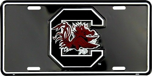 South Carolina Gamecocks Black Embossed Metal License Plate Sign | eBay