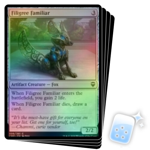FOIL FILIGREE FAMILIAR X4 Commander Legends Magic MTG MINT CARD | eBay