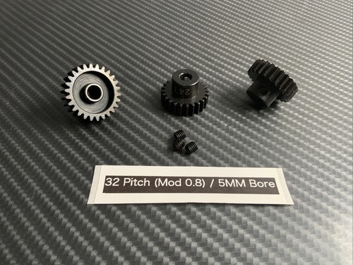 24T 25T 26T 5MM 32P Mod .8 Pinion Gear Set For 32 Pitch RC Car Truck ...
