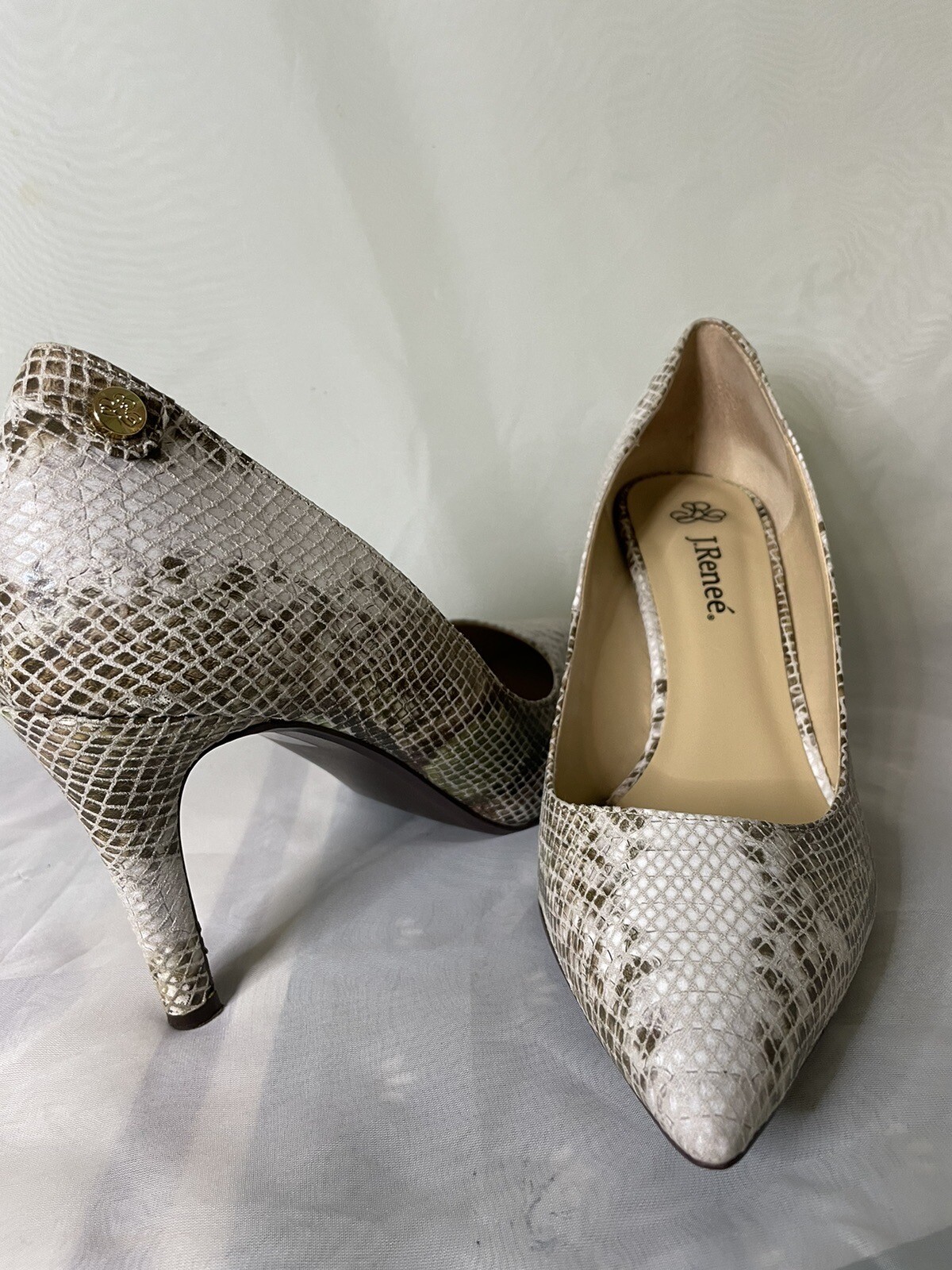 J. Reneé Heels Women Melora Snake Print Pump, Size 9.5M | eBay