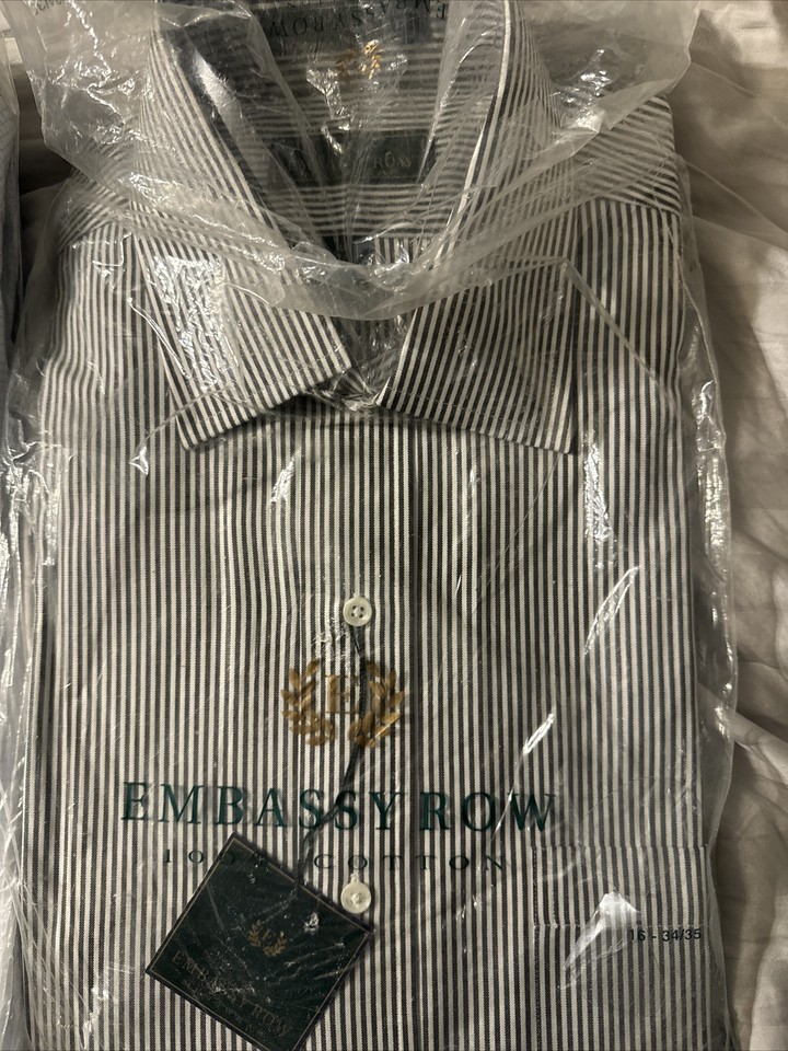 Croft & Barrow Dress Shirt, 16.5, 32/33 AND Embassy Row Dress Shirt, 16 ...