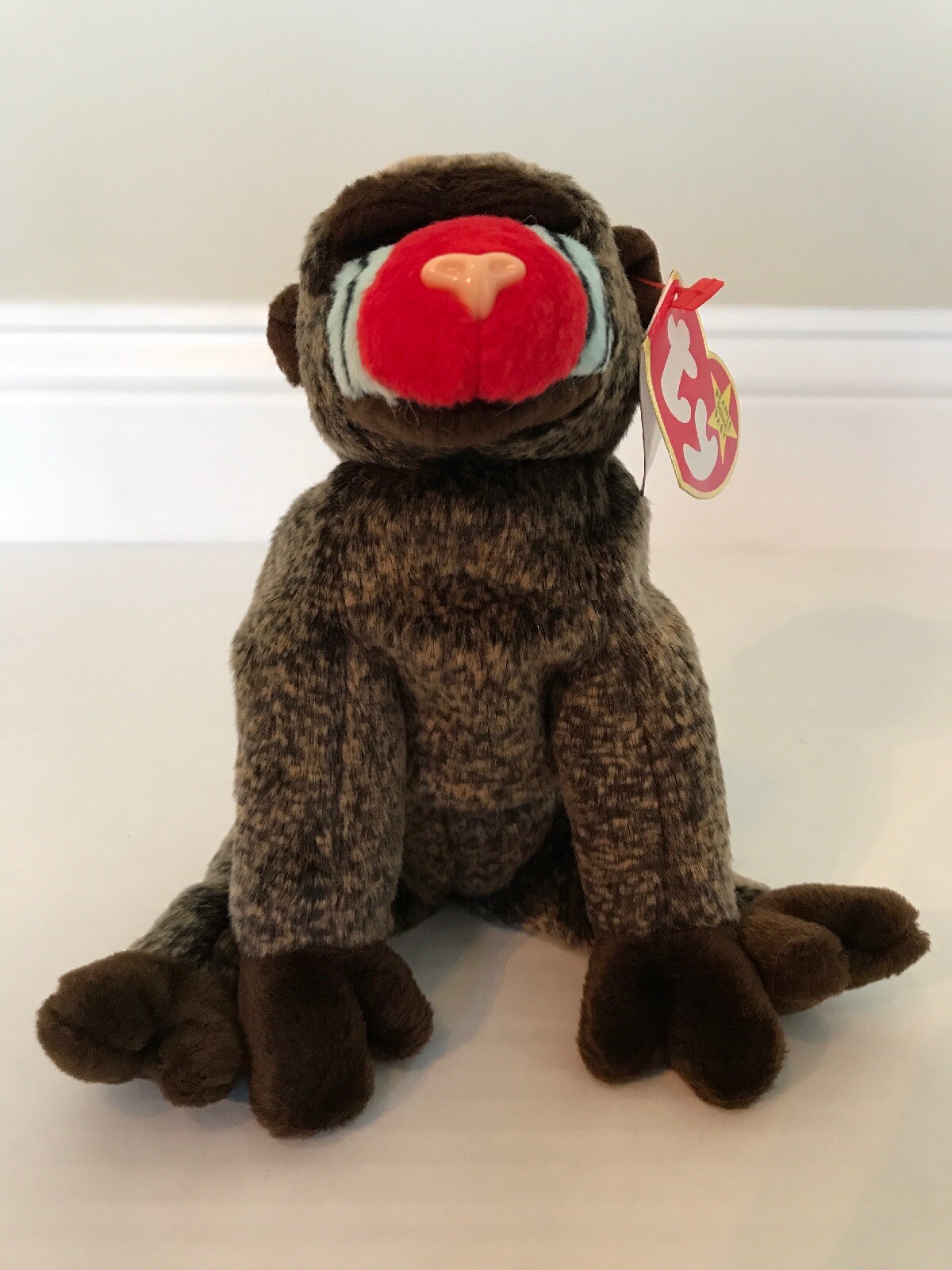 Ty Beanie Baby Cheeks The Baboon 1999 ***Retired***Rare***Vintage ...