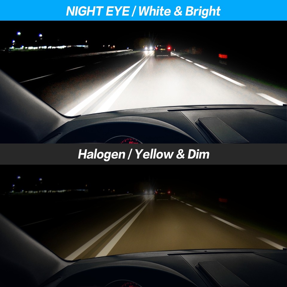 NIGHTEYE 9005 HB3 LED Headlight Bulbs Super Bright Kit High Low Beam ...