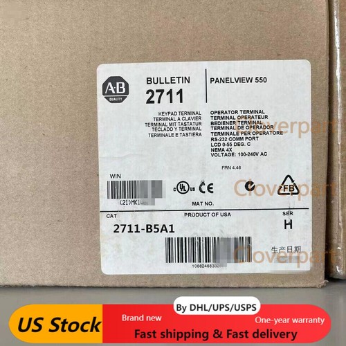 2711-B5A1 Ser H FRN 4.48 PanelView 550 Keypad Touchscreen HMI US Free ...