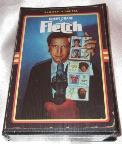 Fletch (1985) Blu-ray in Retro VHS Clamshell Case (New) Chevy Chase ...