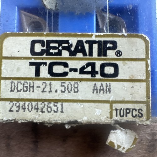 10 NEW KYOCERA DCGH 21.508 FL CERMET INSERTS. GRADE TC40 Sealed | eBay