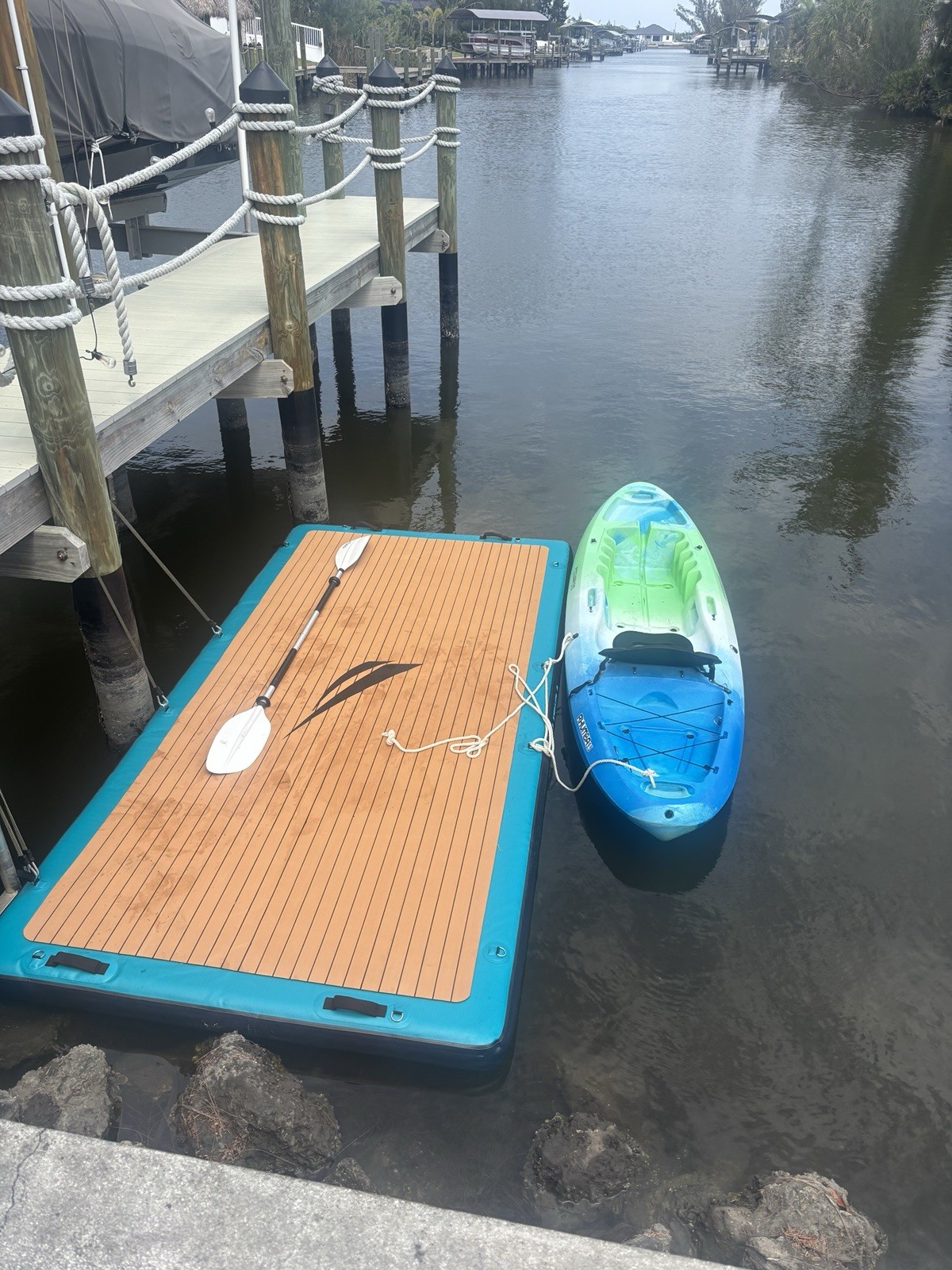 NAUTICA LAKESIDE, 11 ft Inflatable Floating Dock, Swim Platform, Lounge ...