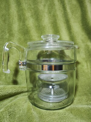 Pyrex 7759 9-Cup Glass Percolator Coffee Pot - Clear | eBay