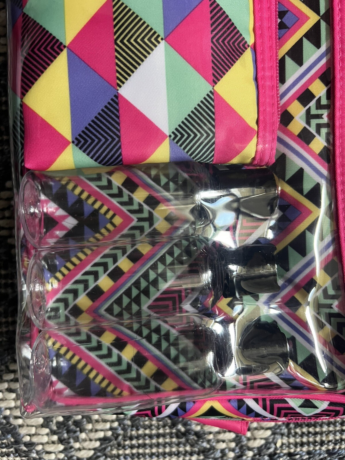 Modella Weekender Bag. includes addl small bag and 3 empty liquid ...