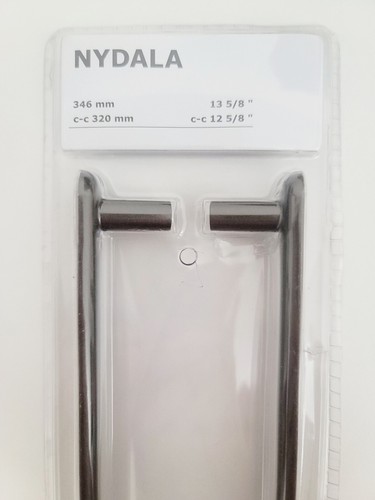 IKEA NYDALA Handle Bronze Color 2 Pack 13 5/8" 604.057.57 open box- new ...