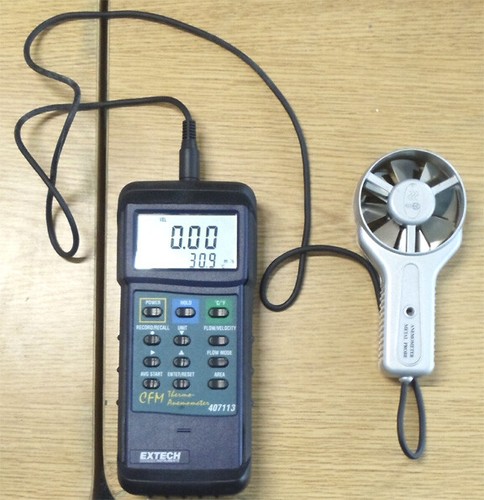 Extech Anemometer, 100 to 6890 fpm, NIST - 407113-NIST win and temperature | eBay