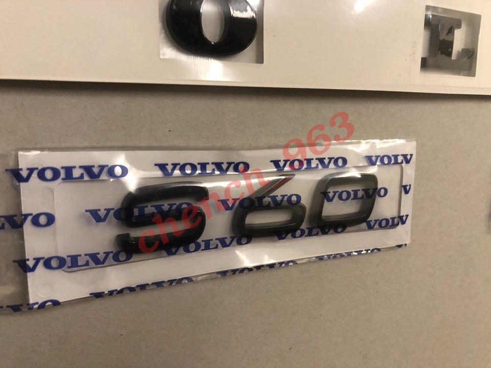 VOLVO S60 T5 MATTE OR GLOSS BLACK LETTERING BADGE BOOTLID CUSTOM SET ...