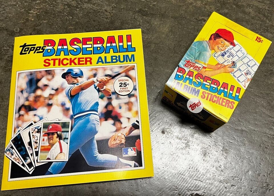 1981 Topps Baseball Album Stickers FACTORY SEALED CASE RARE 100 Packs ...