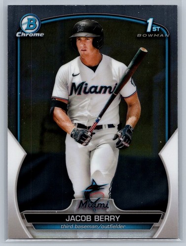2023 Bowman BCP-108 Jacob Berry Miami Marlins Baseball Card | eBay