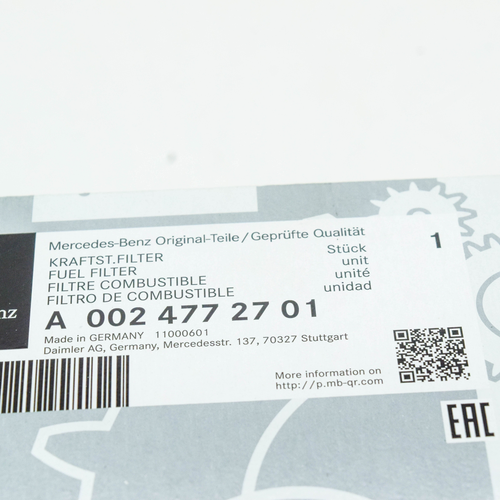 NEW MERCEDES-BENZ S-CLASS W220 FUEL FILTER A0024772701 5.5 PETROL ...