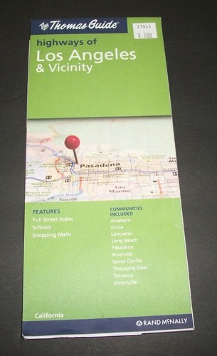 LOS ANGELES 2009 Rand McNally - HIGHWAY - Paper Folded Map NEW | eBay