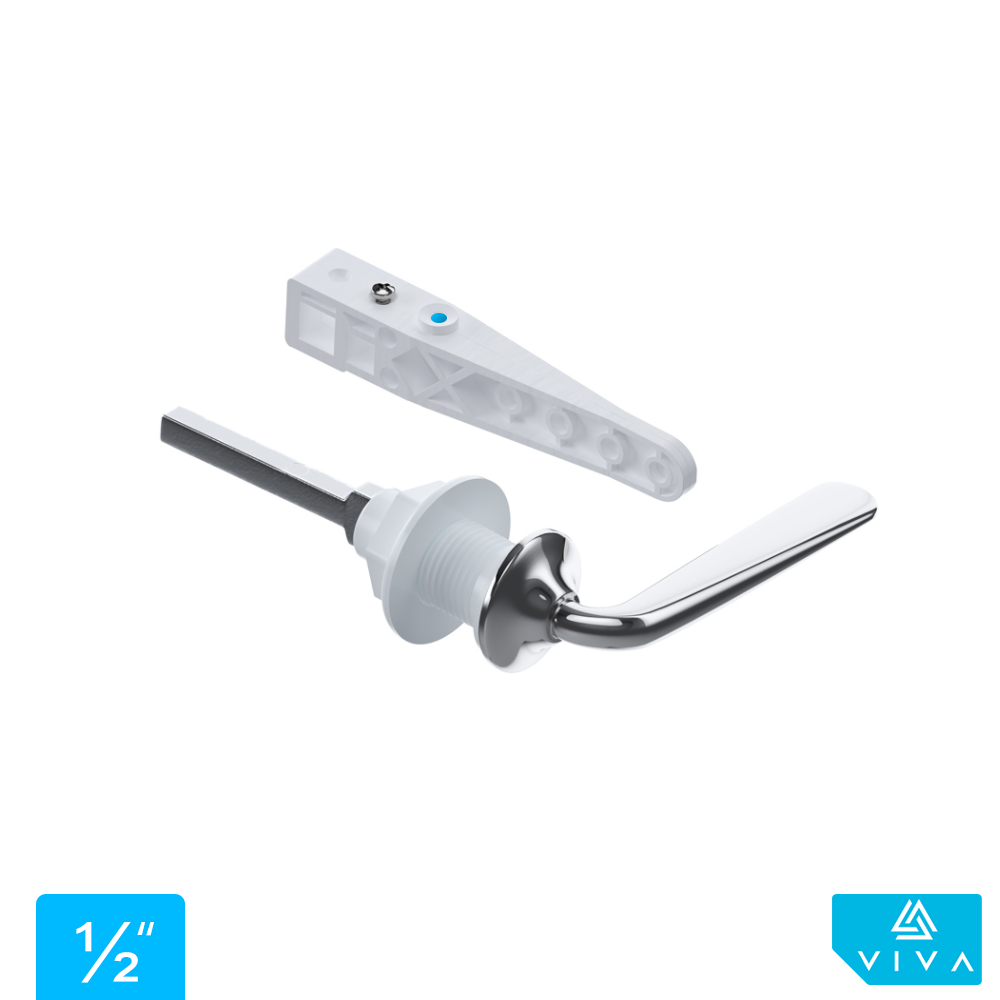 Viva 3/8" OR 1/2" Flush Tank Syphon WC Toilet Cistern Lever Handle kit ...