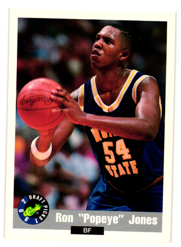 1992-93 Classic Draft Picks Ron Popeye Jones . Murray State Racers #50 ...