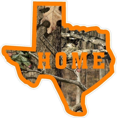 Texas Camo Orange Home State Pride Decal Sticker NRA NWTF Lonestar ...