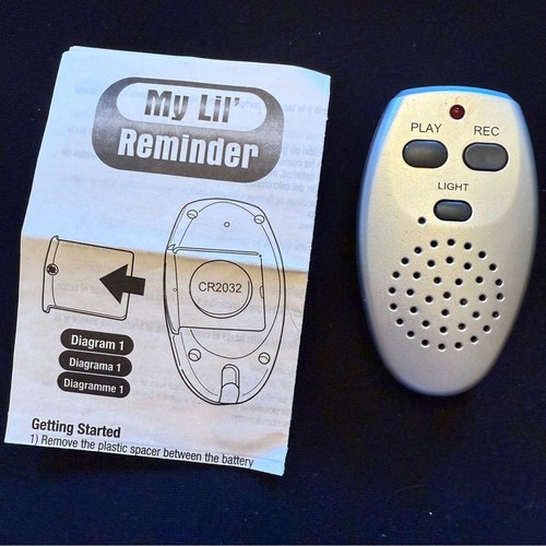 My Lil' Reminder Voice Recorder Silver All tar Products As Seen on TV ...