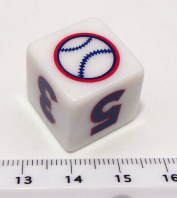 MLB-Opoly Junior Board Game Baseball Die Dice Parts Only | eBay