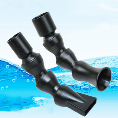 2pcs Fish tank water outlet flat/round nozzle duckbill bendable outlet ...