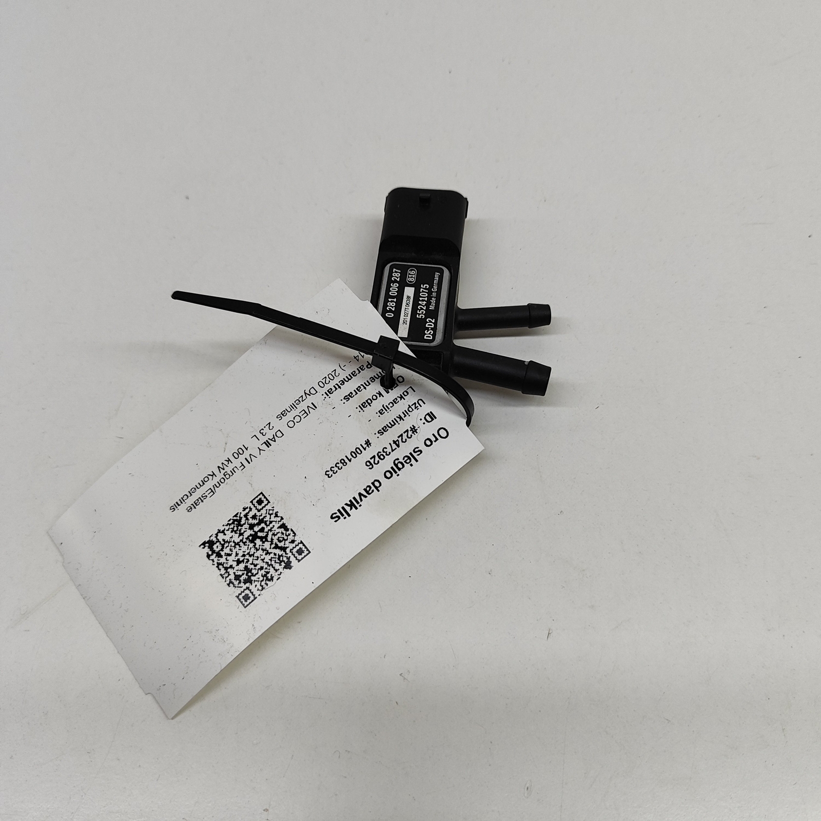 IVECO DAILY MK3 Furgon DPF Pressure Sensor 55241075 2.3D 100kw 2020 ...
