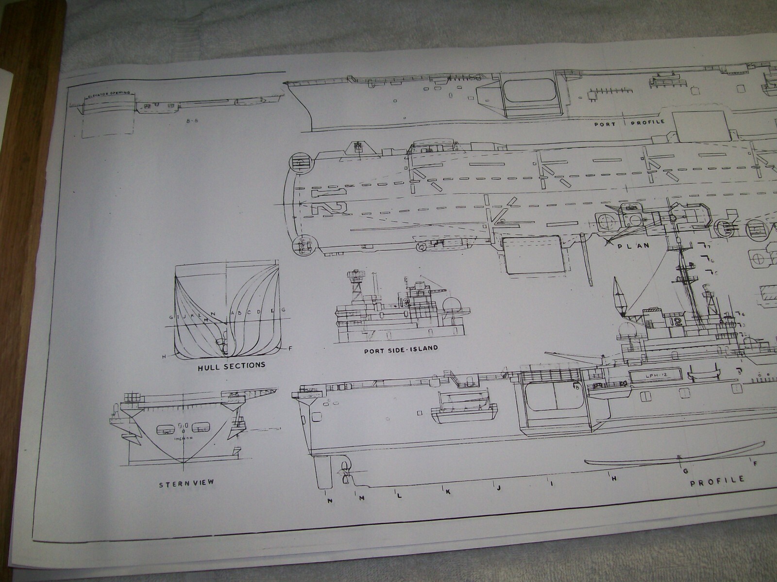 uss inchon boat model boat plans | eBay