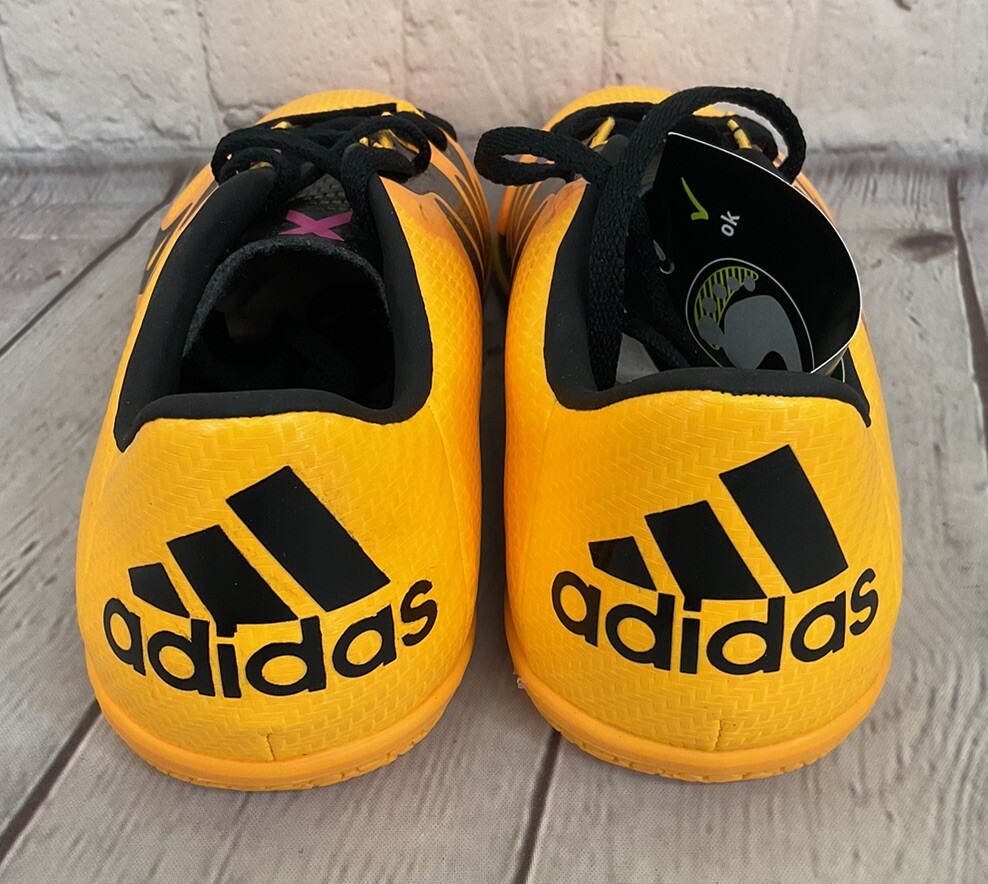 Adidas X 15.3 IN J Boy's Indoor Soccer Shoes Solar Gold Core Adidas X 15.3 IN J Boy's Indoor Soccer Shoes Solar Gold Core