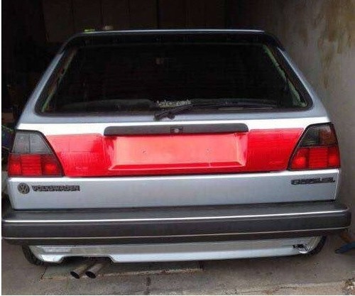 VW Golf Mk2 GTI 16V Rallye Red Rear Panel Heckblende rabbit | eBay