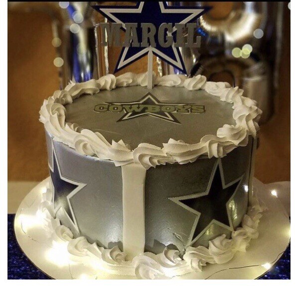 Dallas Cowboys Personalized Birthday Cake Topper NFL | eBay