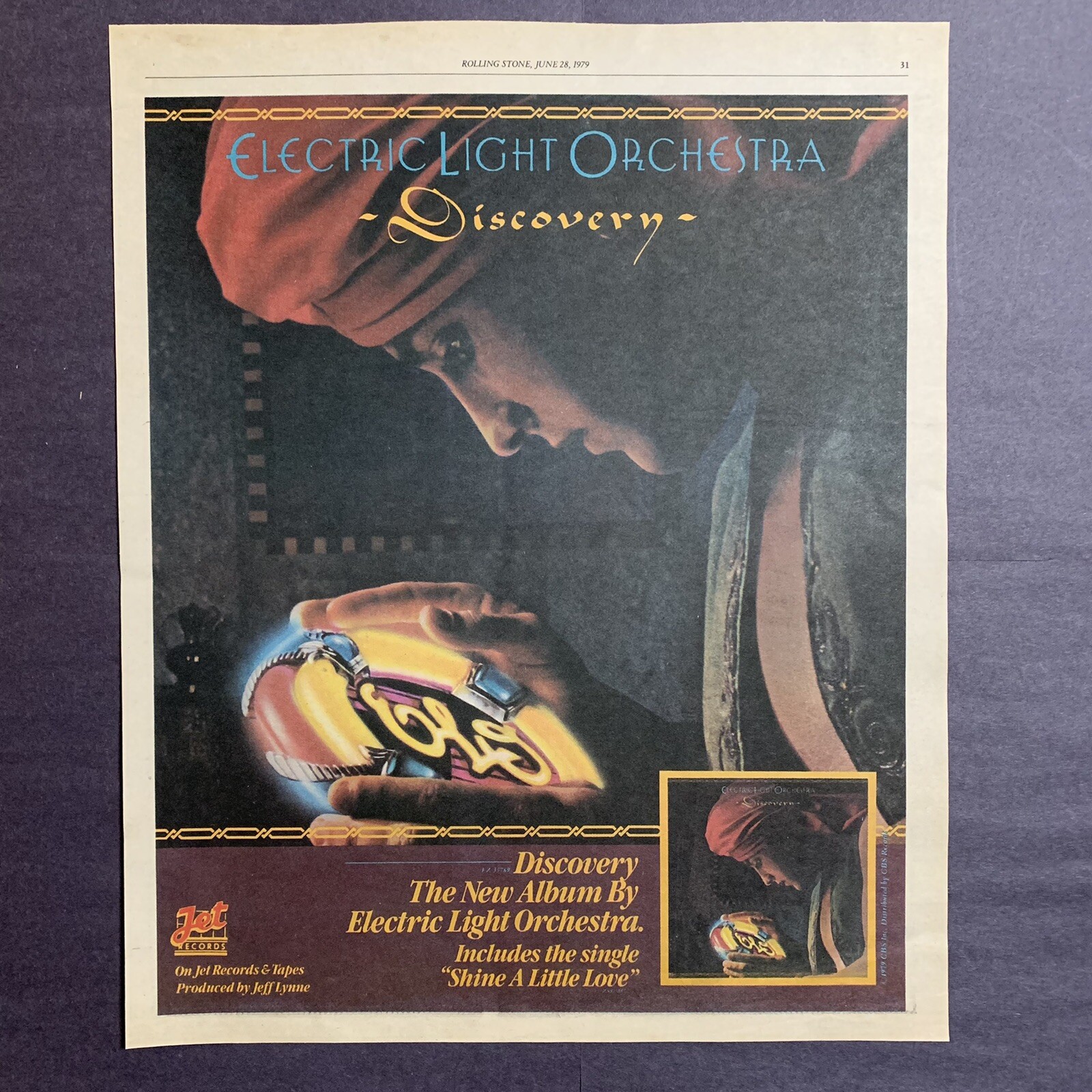 Electric Light Orchestra / ELO Discovery 1979 Original 10.5"x14" Advert ...