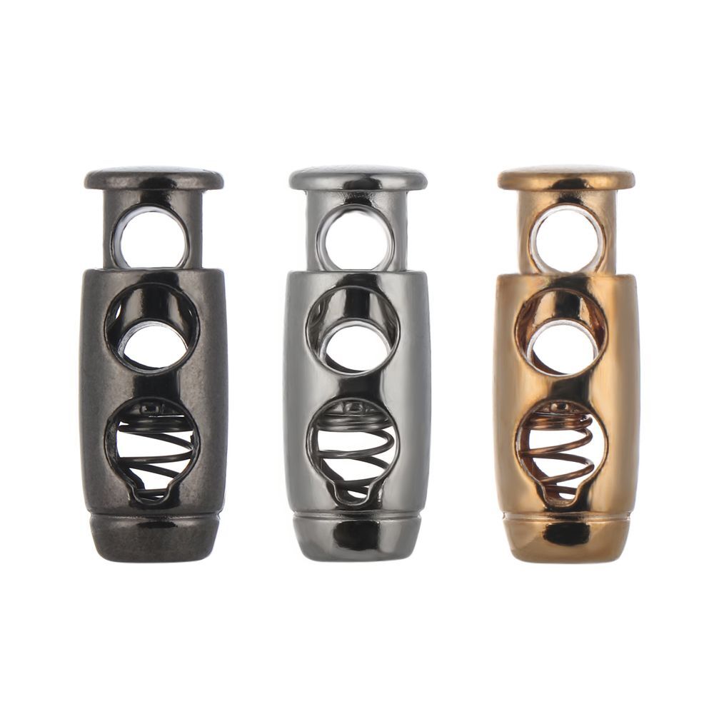 Accessories Double Hole Stoppers DIY Metal Clamp Stopper Cord Lock ...