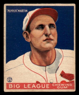 1933 Goudey Baseball #62 Pepper Martin VG | eBay