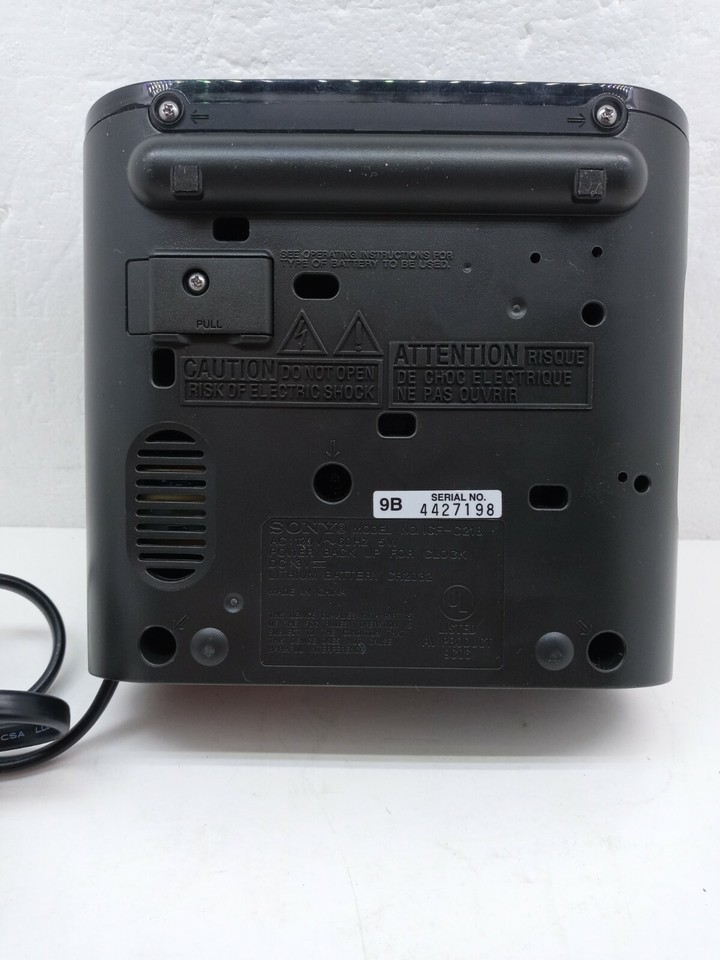Sony Dream Machine Auto Time Set Model ICF-0218 Radio Alarm AM-FM-DST ...