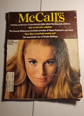 McCALL'S September 1968 Sept Sep 68 DUSTIN HOFFMAN JOAN BAEZ BETSY ...