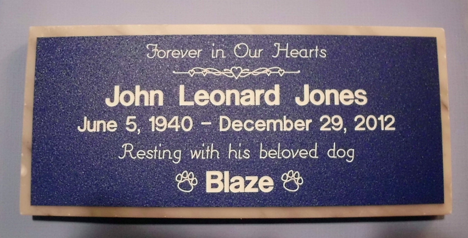 PERSONALIZED PET MEMORIAL STONE GRAVE MARKER TREE DEDICATION GARDEN ...