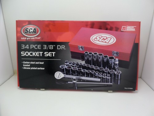 SCA 34 Piece 3/8" DR. Socket Set (372881) | eBay