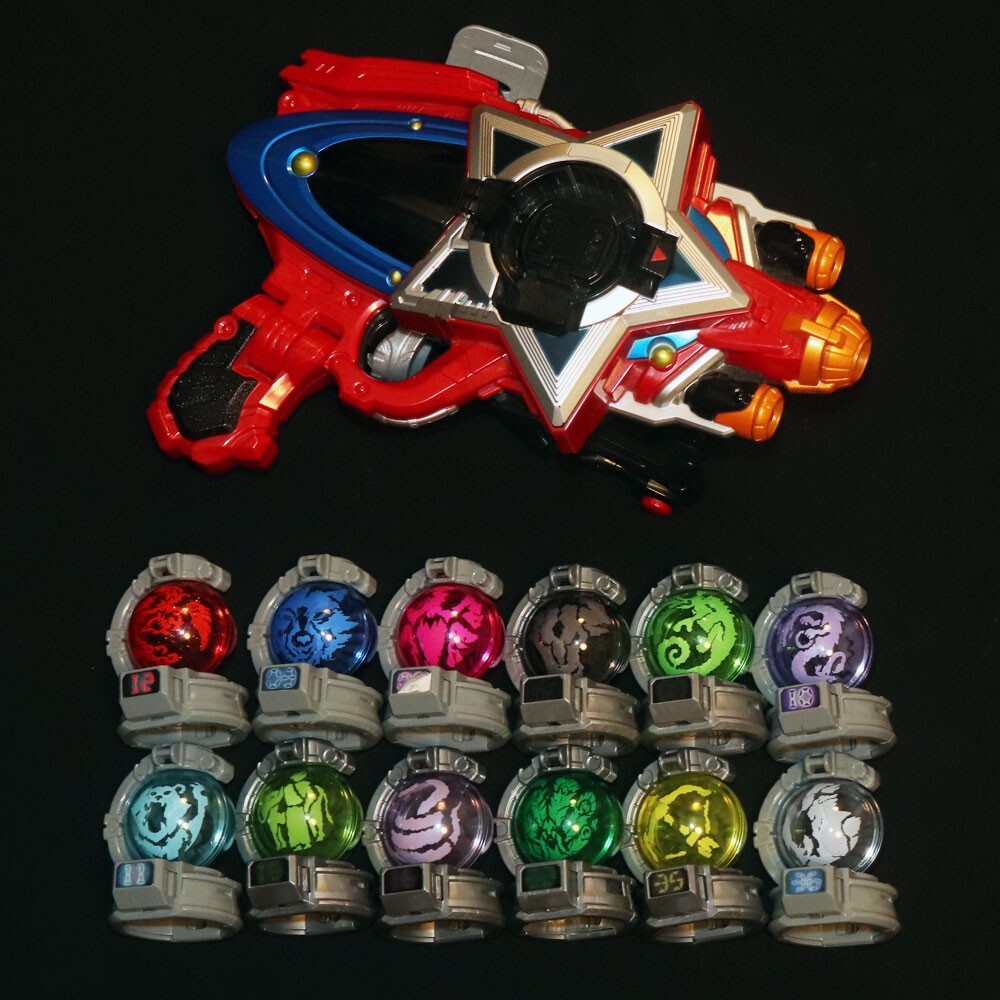 POWER RANGERS KYURANGER DX Seiza Blaster Morphers + 12p Kyutama Sentai ...