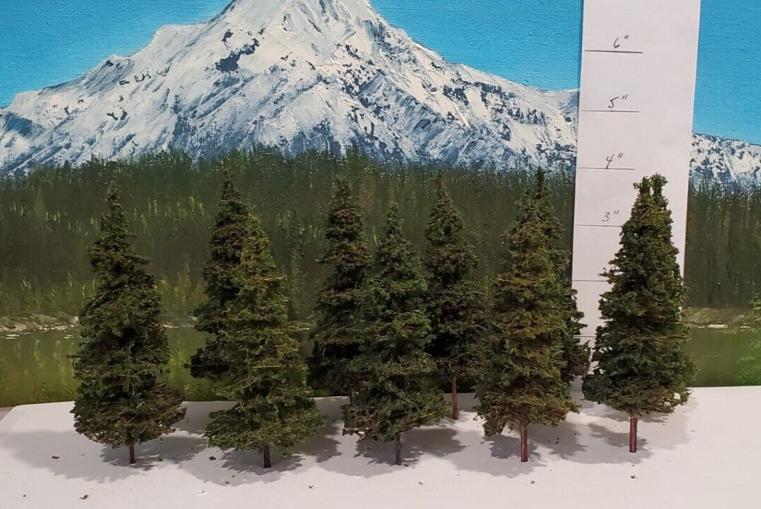 MOOSE CREEK TREES - Fir / Pine Trees (4" x 10 Trees) Model Trees - HO N ...