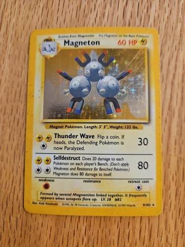 Magneton 9/102 Base Set Holo Pokemon Card | eBay